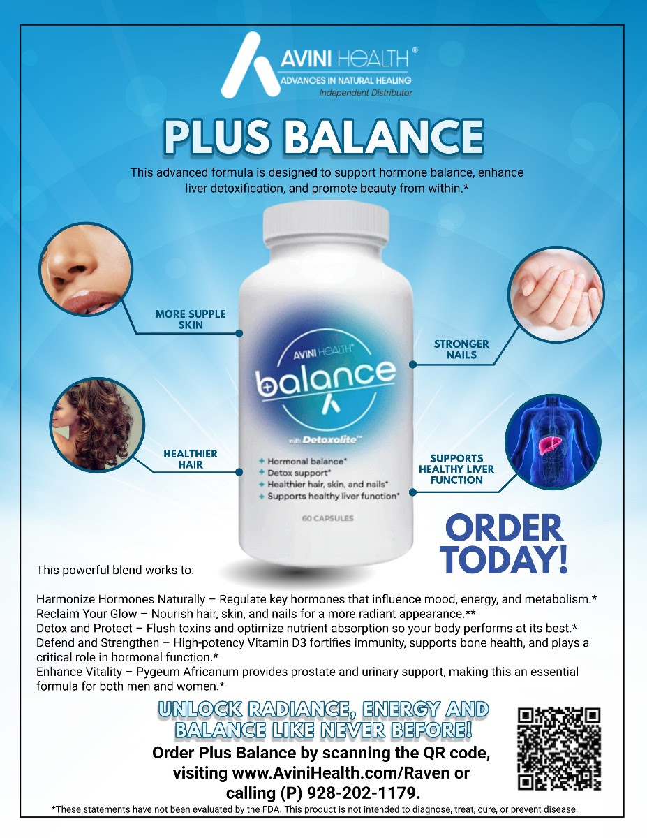 Avini Plus Balance | Raven's Call – Spiritual and Sound Healing Sedona ...